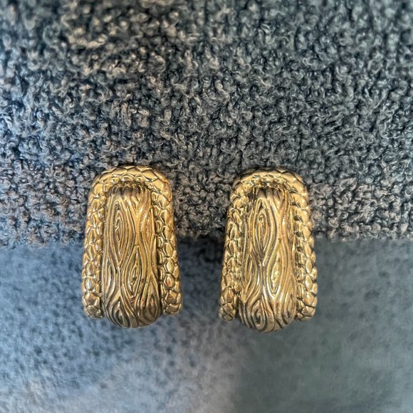 Simon Sebbag | Jewelry | Simon Sebbag Sterling Textured Clip Earrings ...